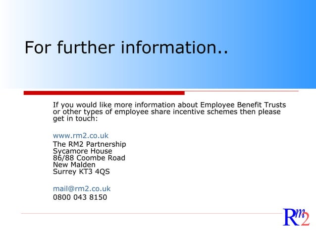 Employee benefit trusts | PPT