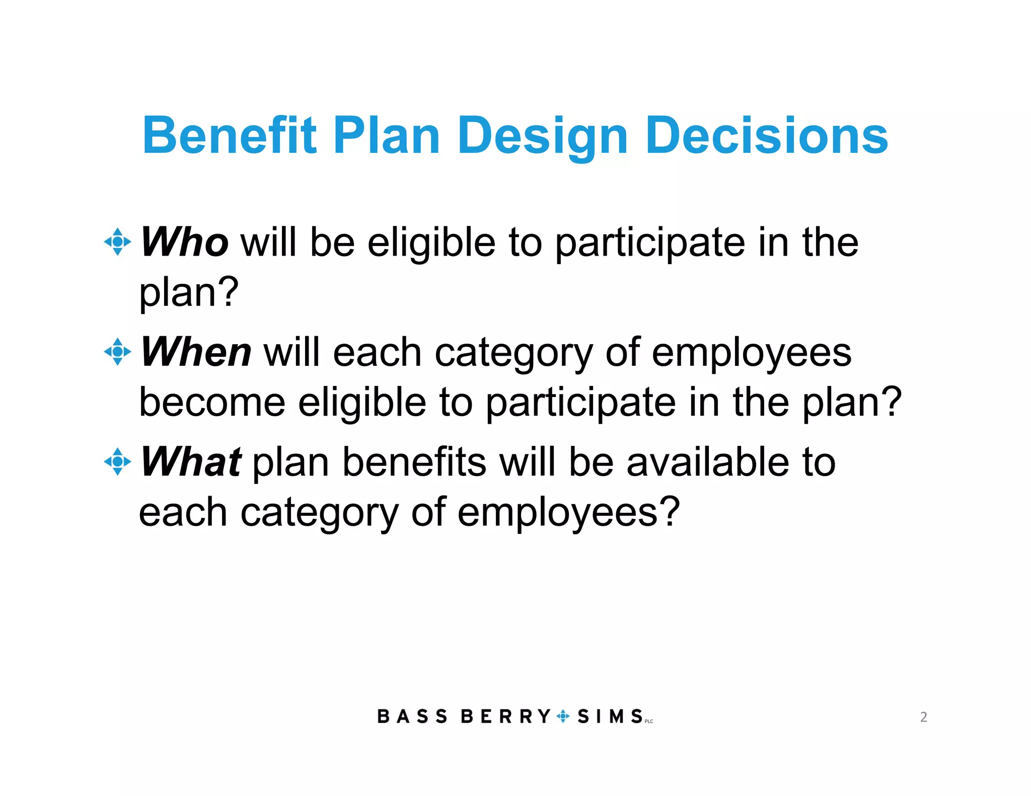 Employee Categories_Benefit Plan Design | PDF