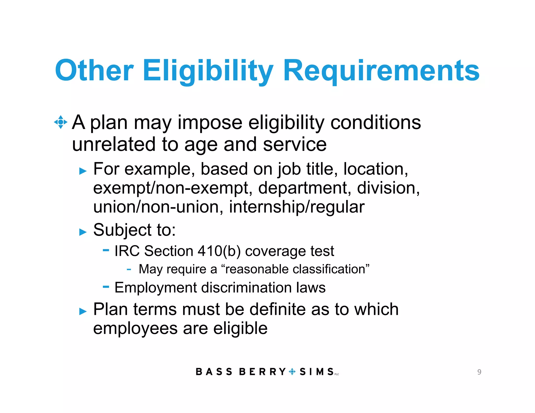 Employee Categories_Benefit Plan Design | PPT