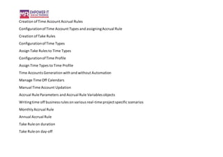 SAP SuccessFactors Employee Central Time Management Certification ...