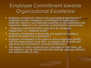 Employee commitment | PPT
