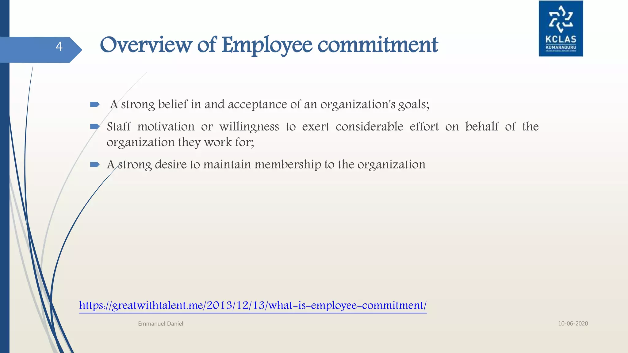 Employee Commitment | PPTX