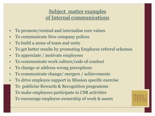 Internal communication planning | PPTX