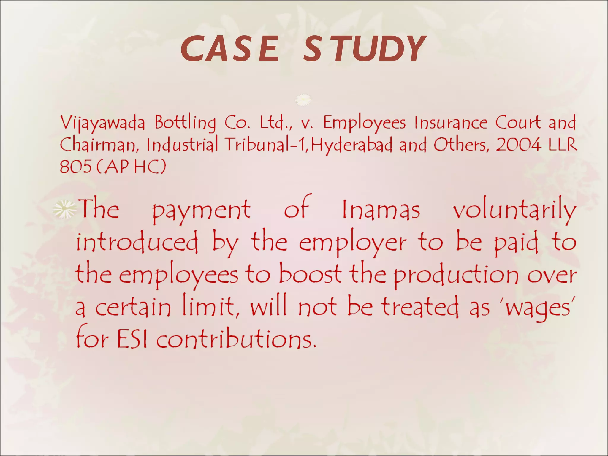 Employee compensation under esi & pf | PPT