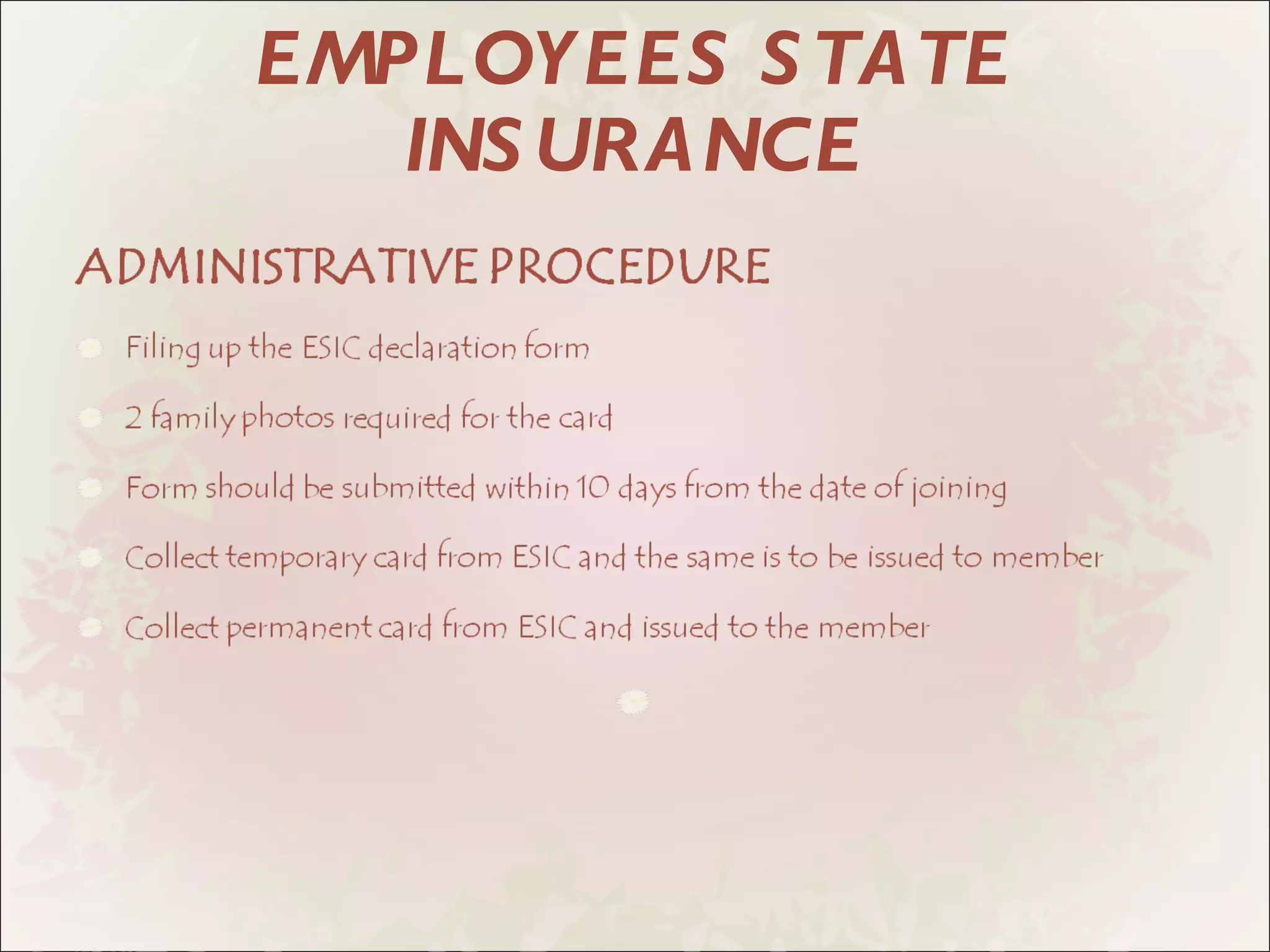 Employee compensation under esi & pf | PPT