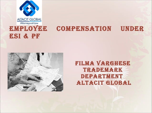 Employee compensation under esi & pf | PPT | Business | Business and ...