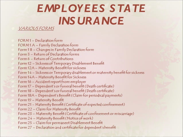 Employee compensation under esi & pf | PPT | Business | Business and ...