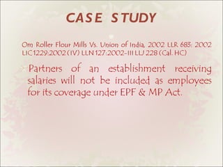 Employee compensation under esi & pf | PPT