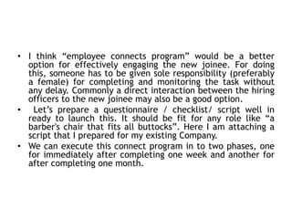 Employee connect | PPTX