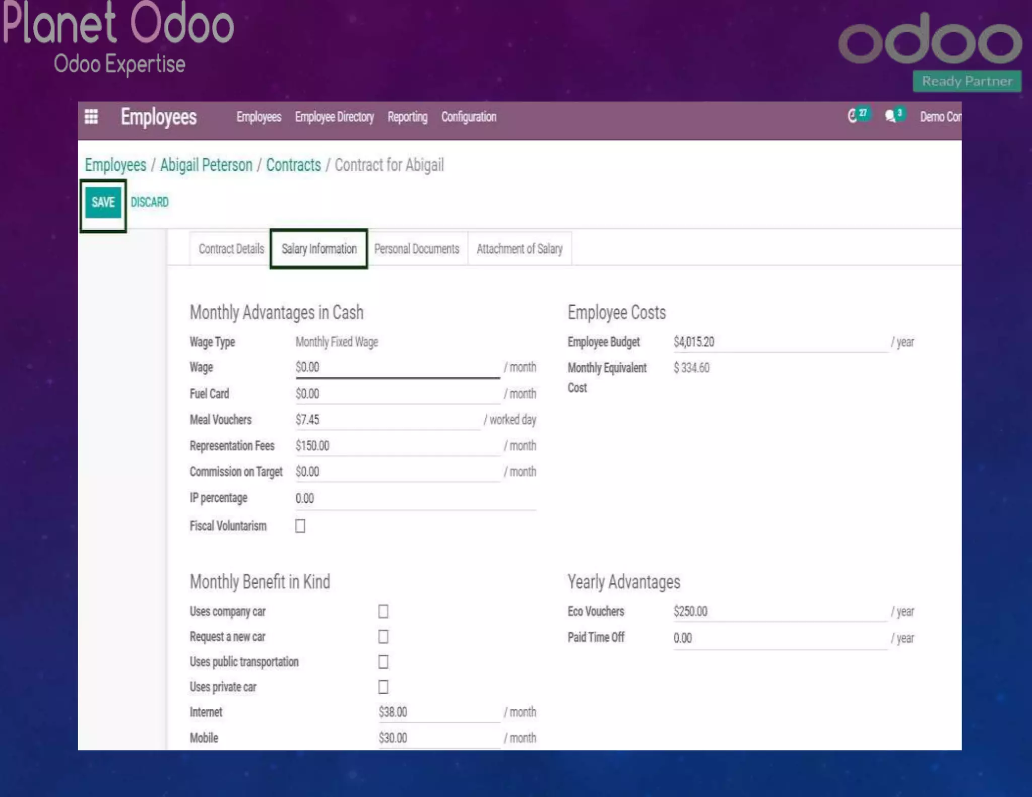 Employee contract management in odoo 13 | PPT