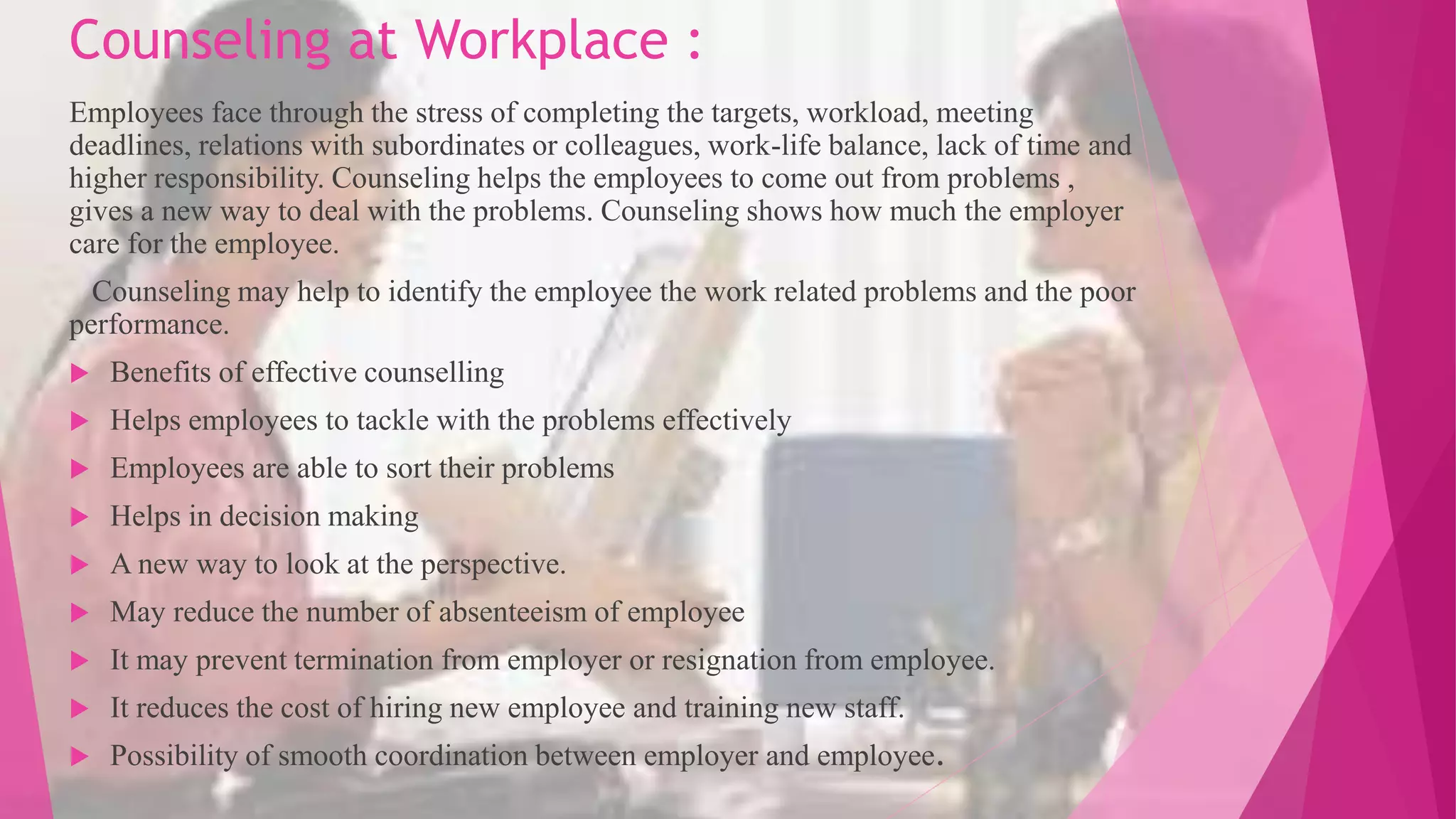 Employee counseling ppt presentation | PPTX