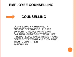Employee counselling | PPTX