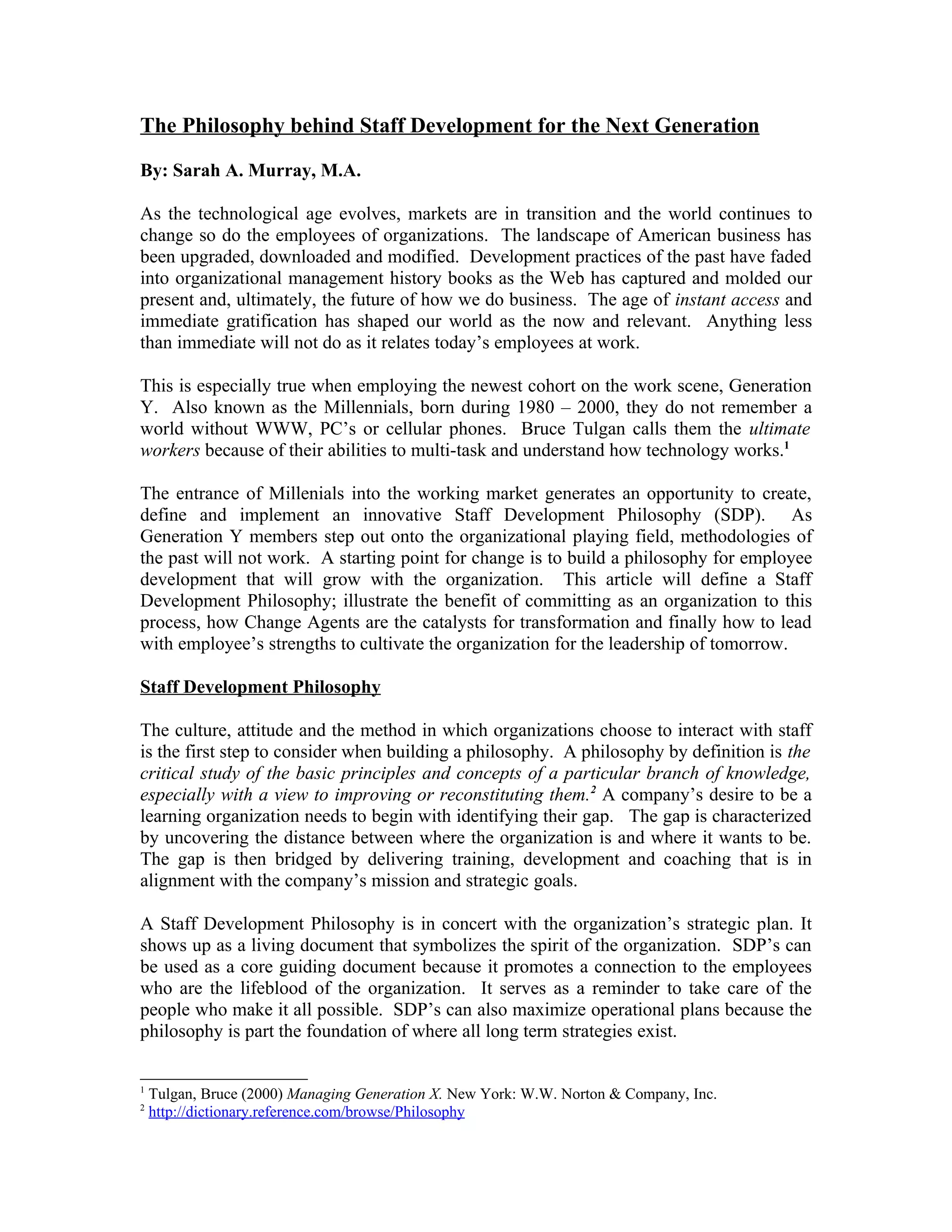 Employee Development Philosophy Linkedin | DOC