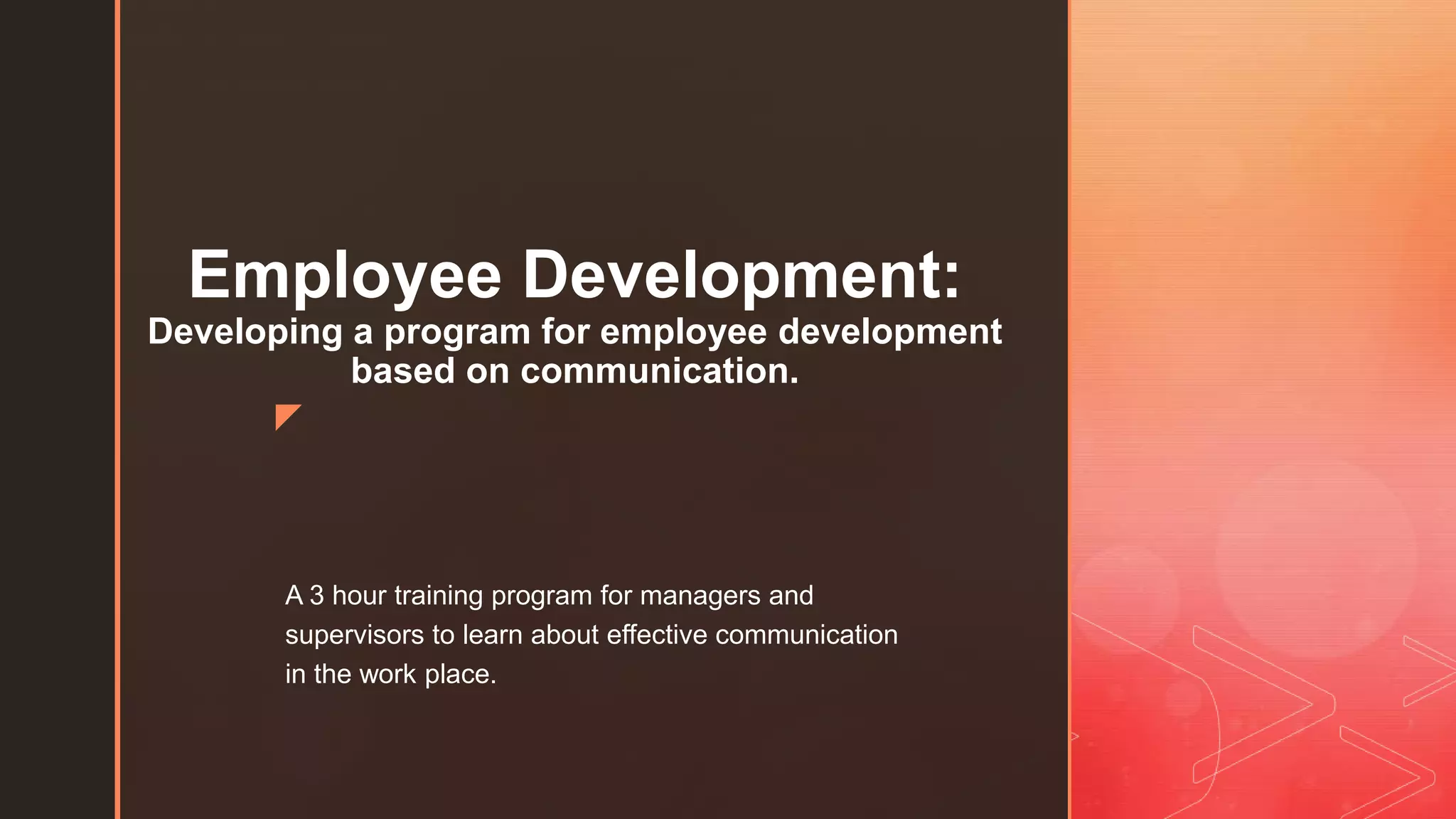 Employee development ppt | PPTX | Resume Writing and Advice | Job Search