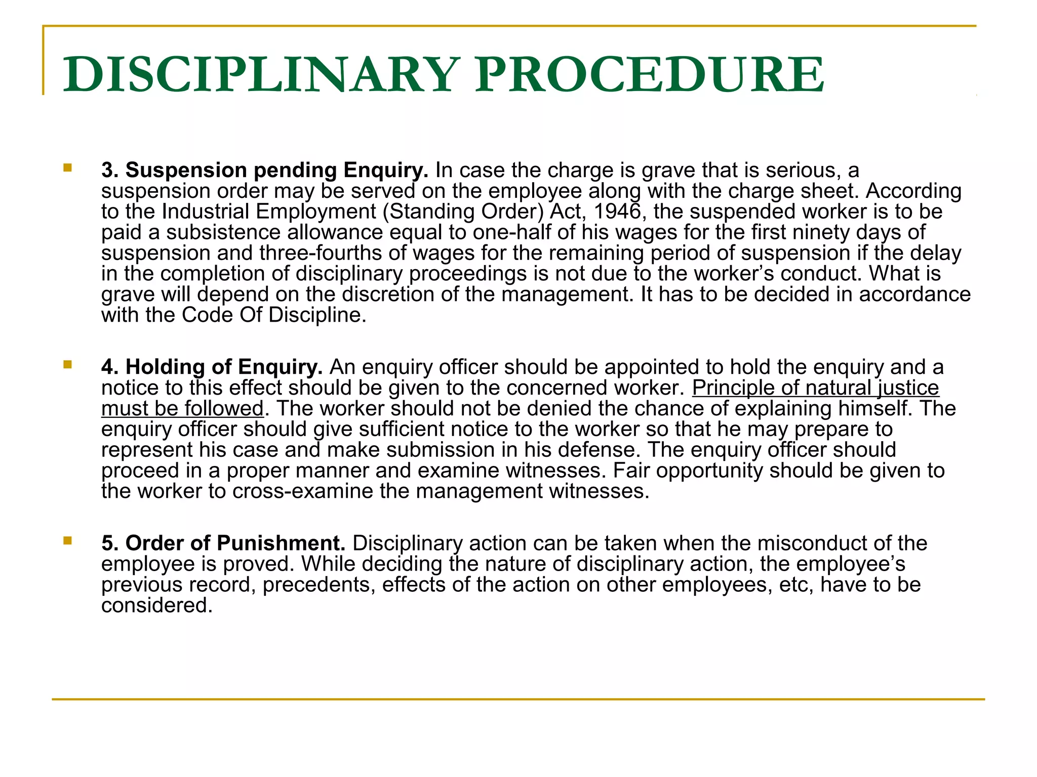 Employee discipline | PPT