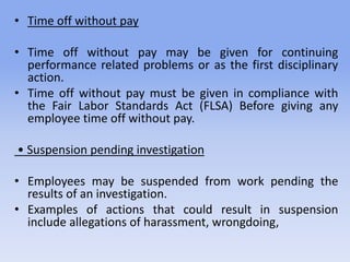 Employee discipline | PPTX