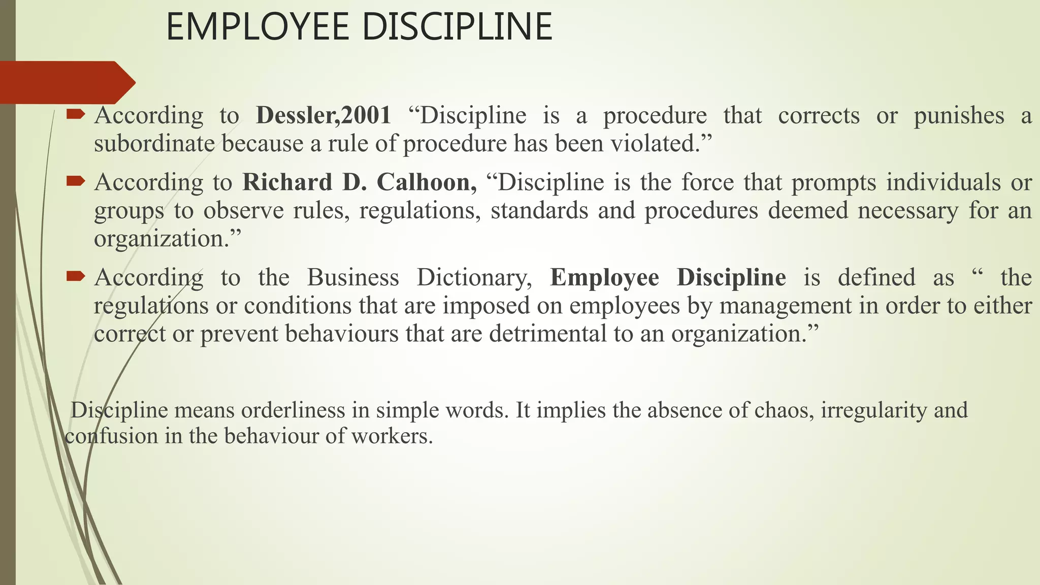 Employee discipline | PPTX