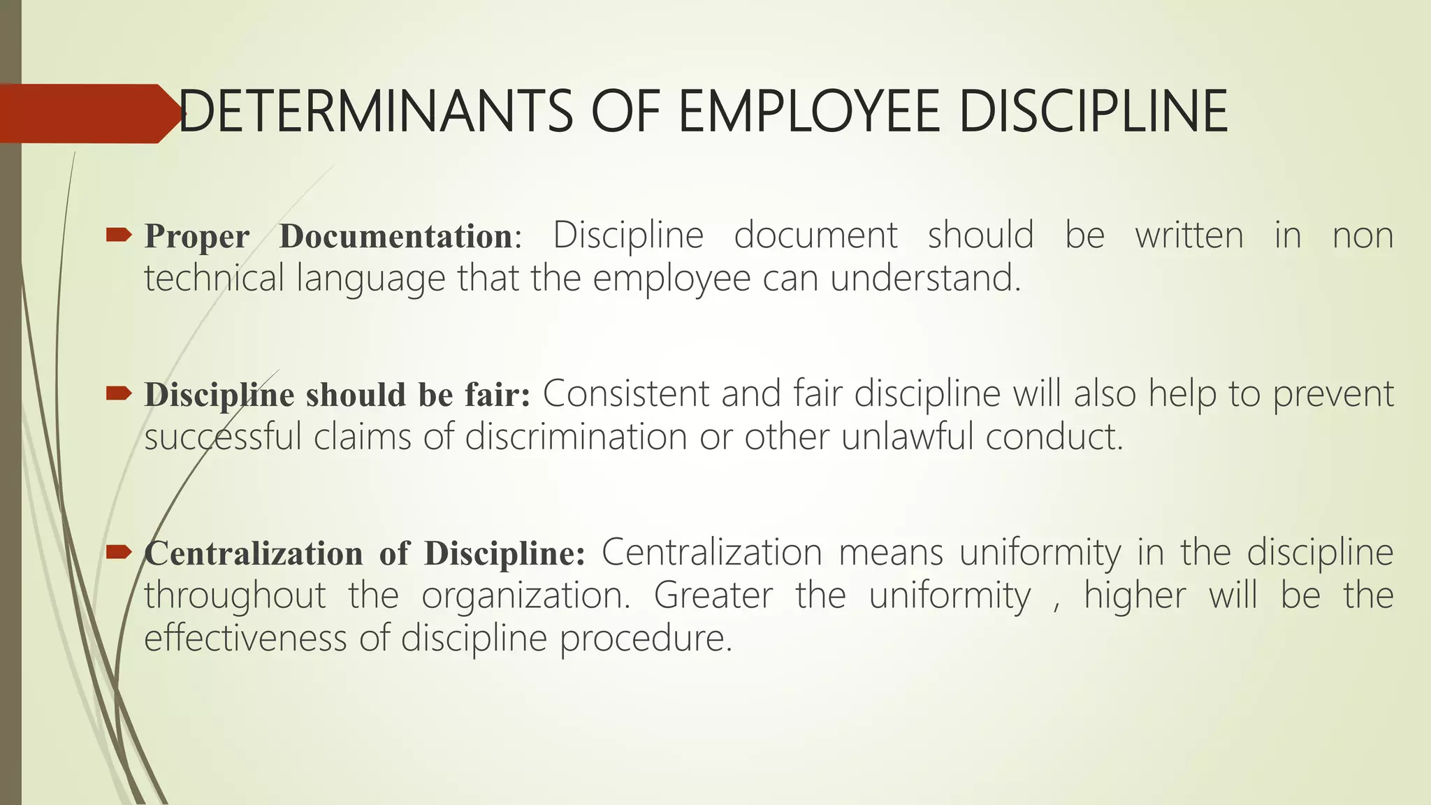 Employee discipline | PPTX
