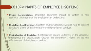 Employee discipline | PPTX