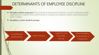 Employee discipline | PPTX