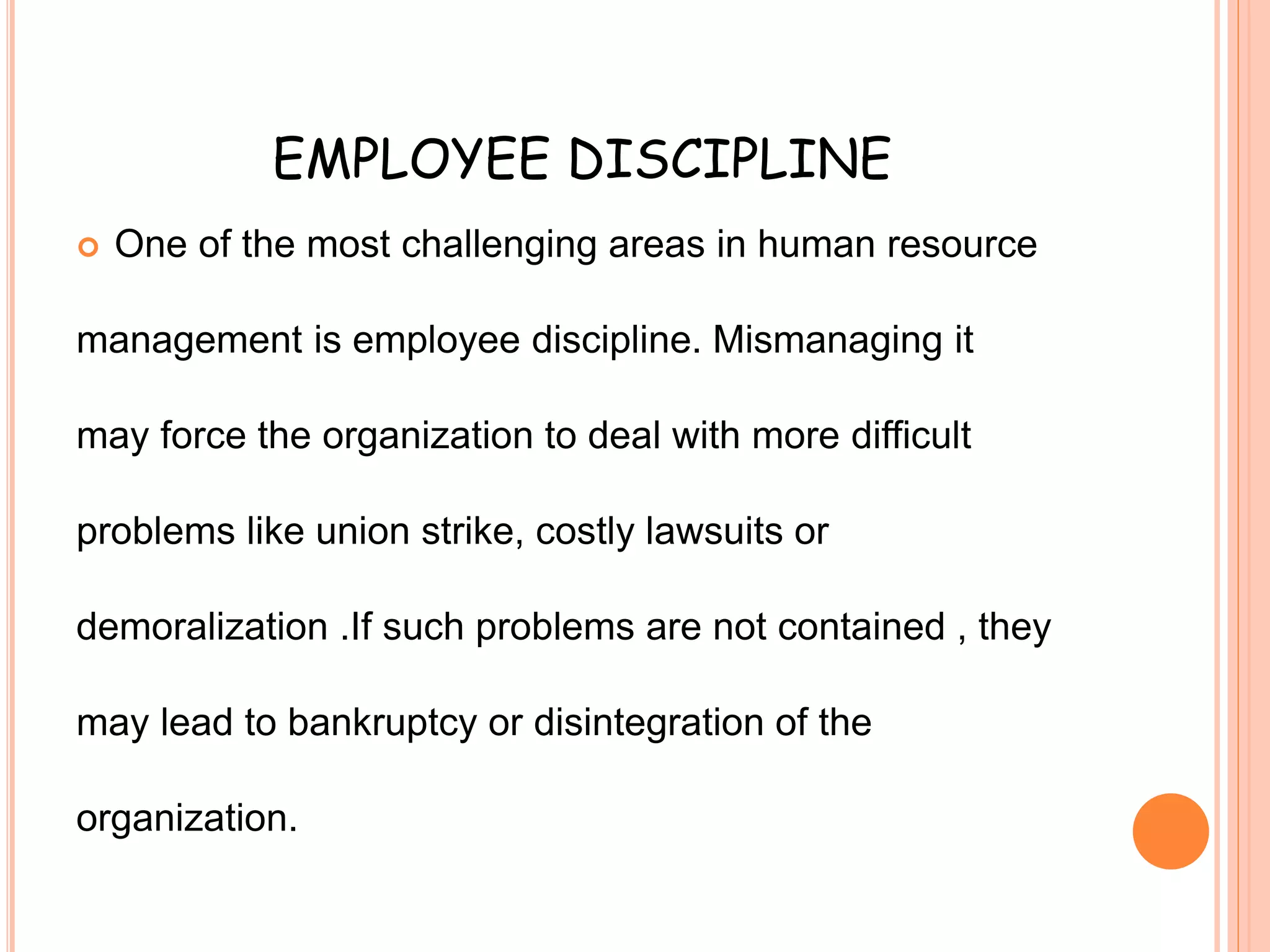 CHAPTER 12 Employee discipline | PPTX