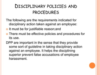 CHAPTER 12 Employee discipline | PPTX