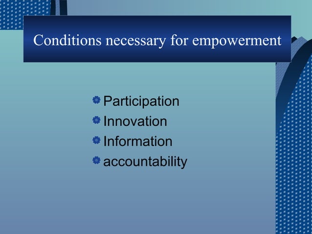 Employee empowerment | PPT
