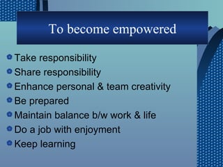 Employee empowerment | PPT