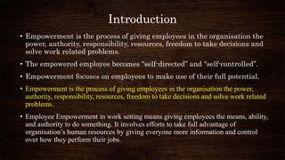 Employee empowerment | PPTX