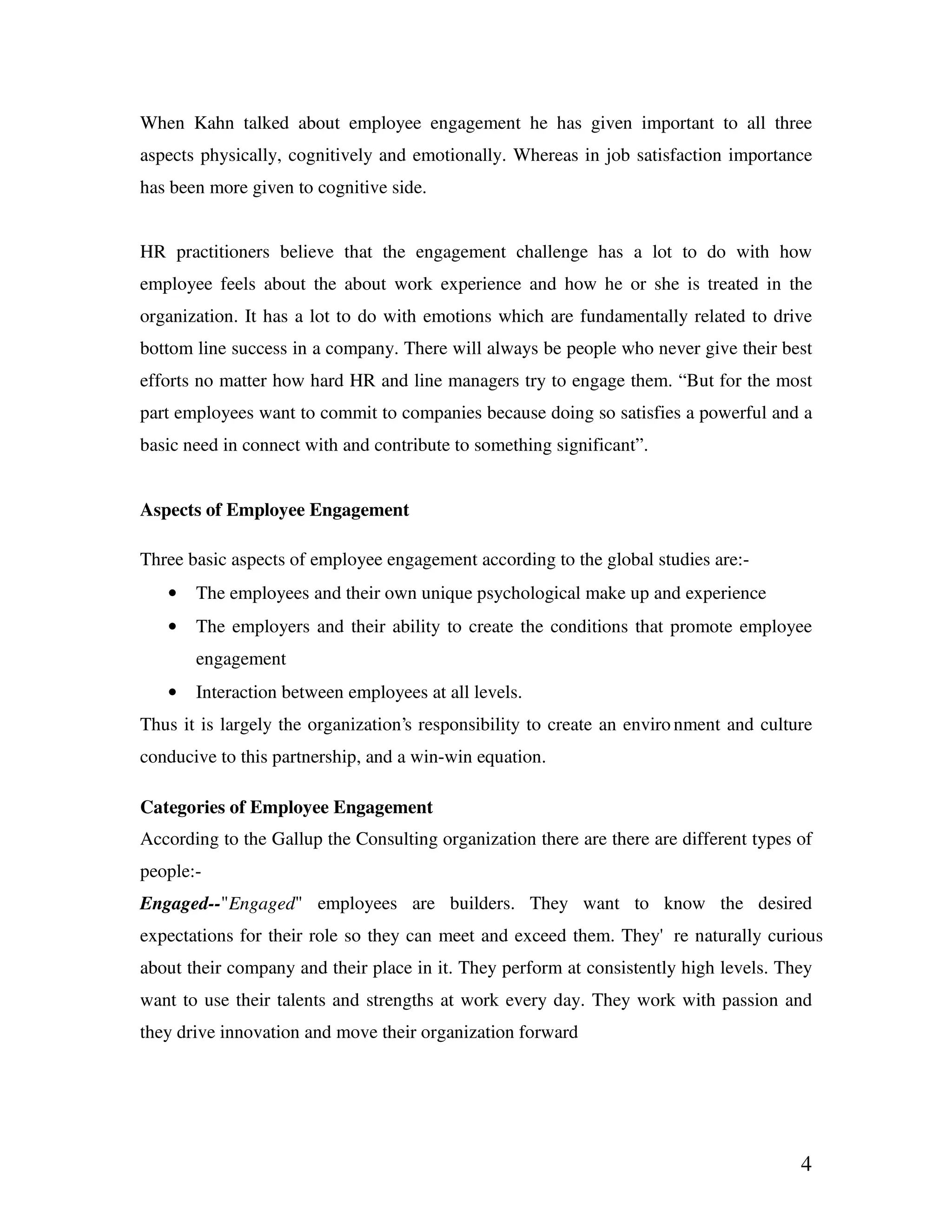 Employee Engagement Working Paper | PDF
