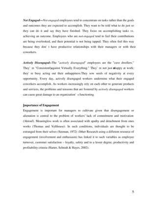 Employee Engagement Working Paper | PDF