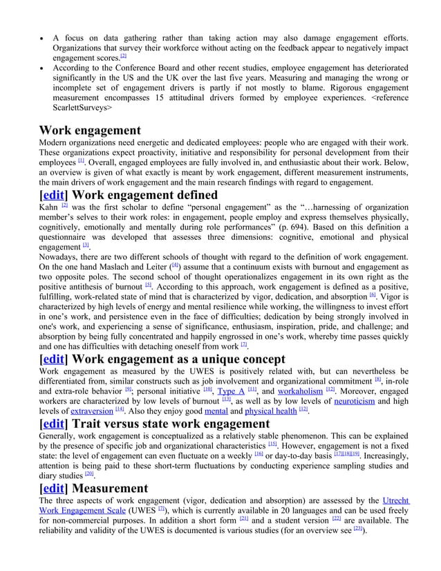 Employee engagement | DOC