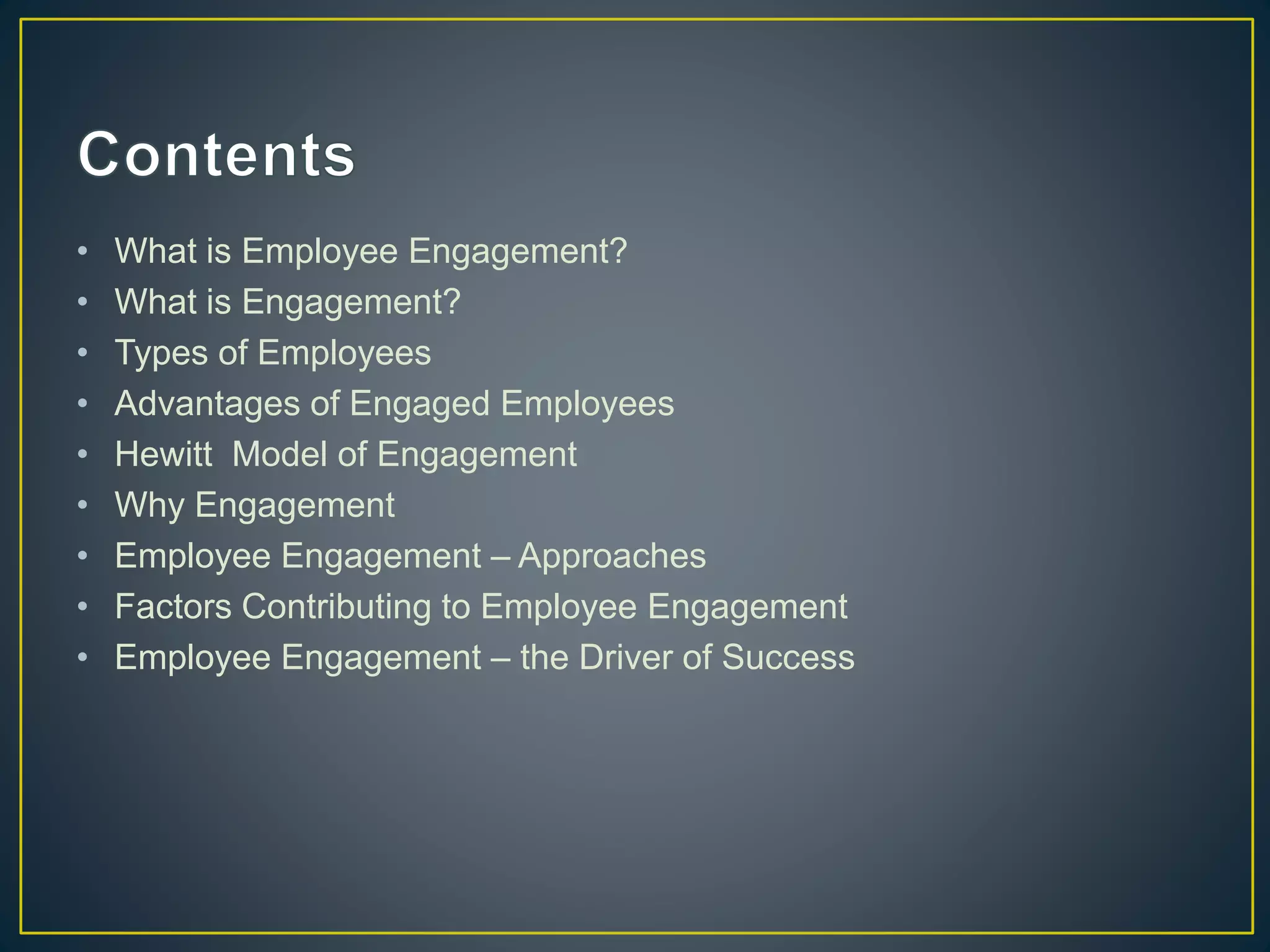 Employee engagement | PPTX