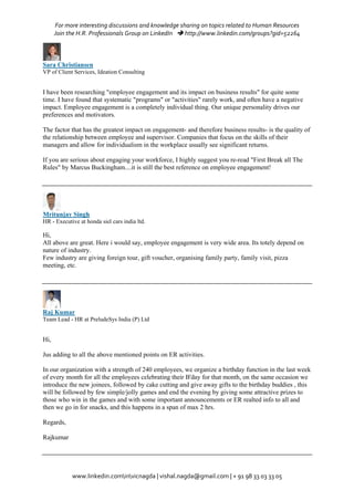 Employee Engagement Activities | PDF