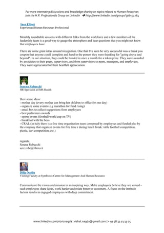 Employee Engagement Activities | PDF