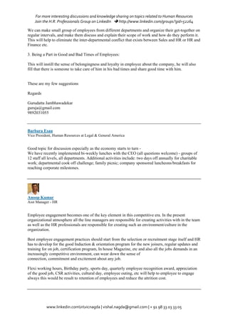 Employee Engagement Activities | PDF