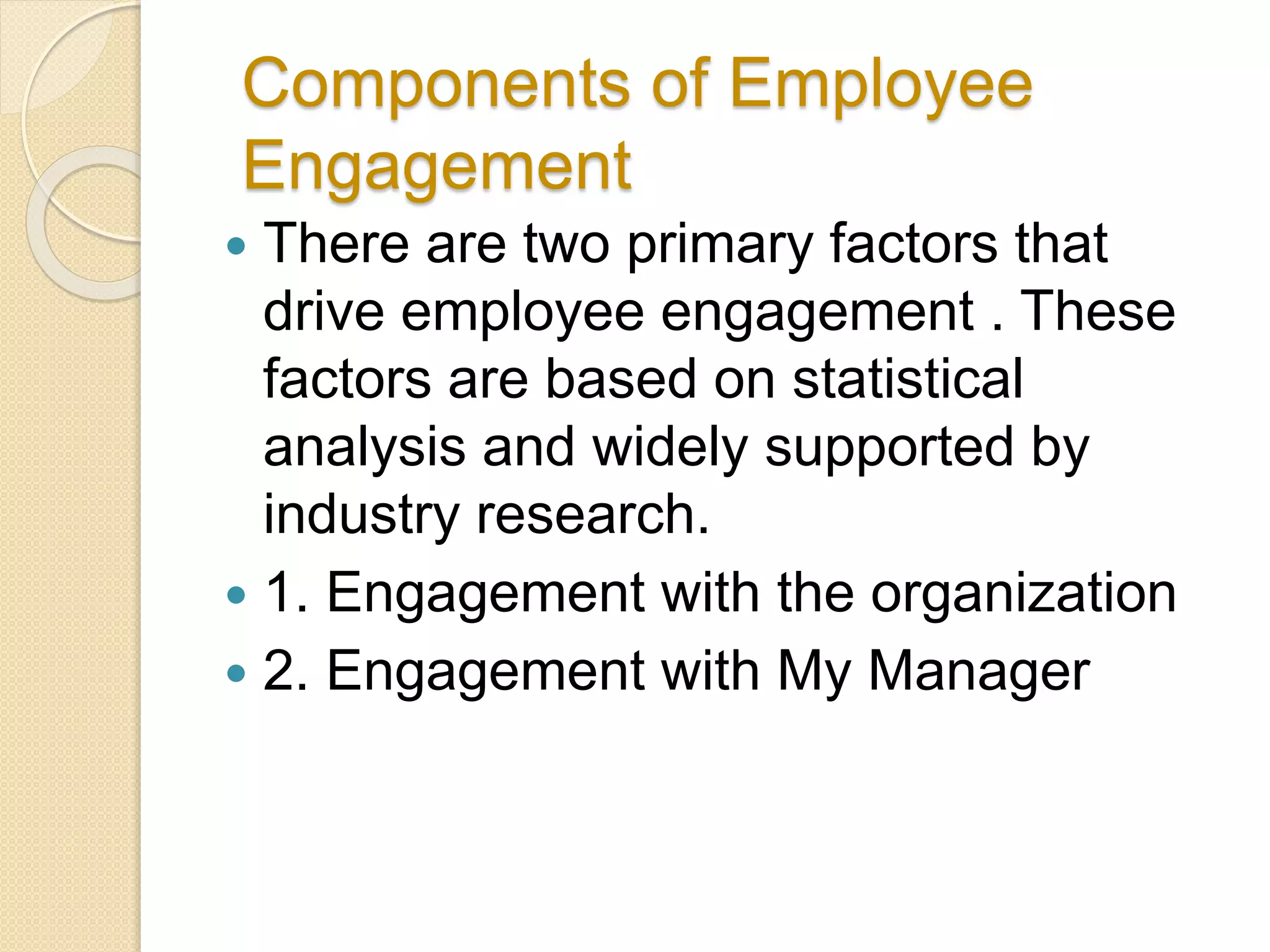 Employee engagement and leaders role | PPTX
