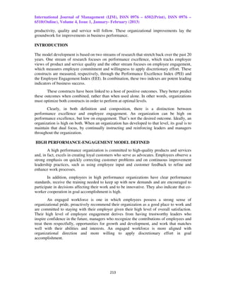 Employee engagement and performance excellence | PDF