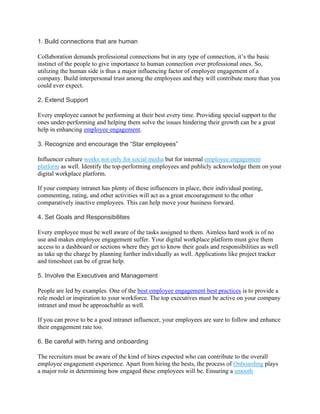 Employee engagement best practices 2021 | PDF | Human Resources | Business