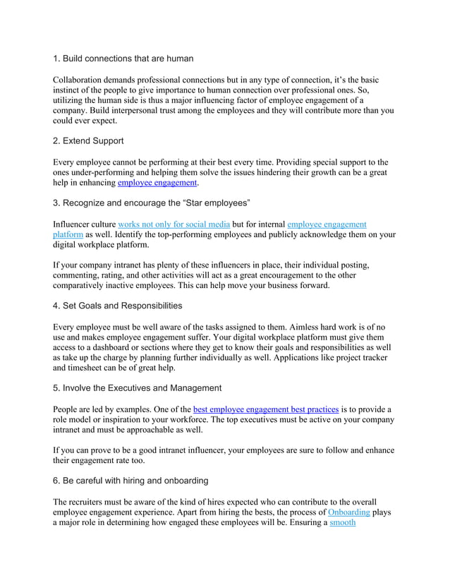 Employee engagement best practices 2021 | PDF | Human Resources | Business