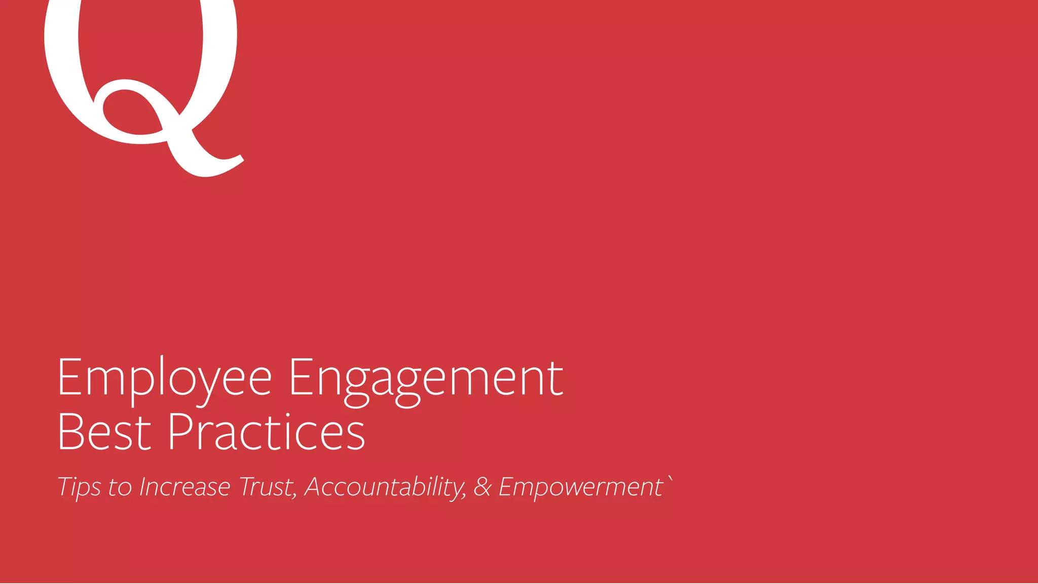 Employee Engagement Best Practices: Survey Process Tips to Improve ...