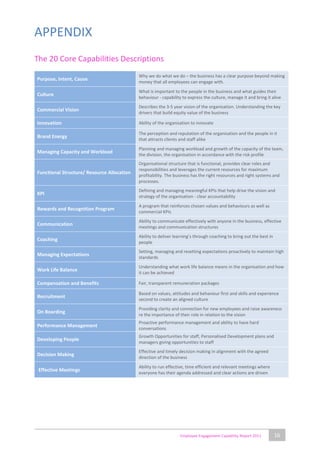 Employee Engagement Capabilities Report 2011 | PDF