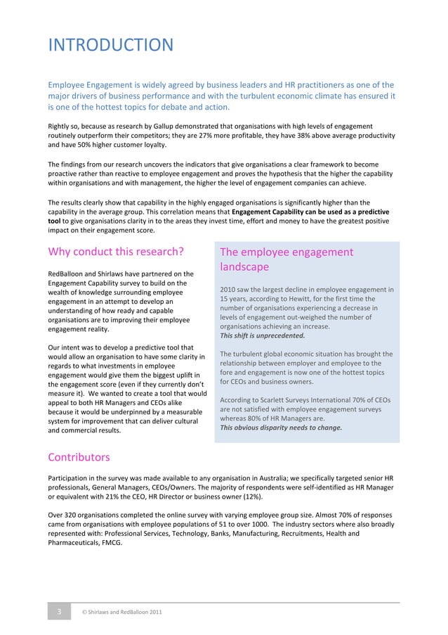 Employee Engagement Capabilities Report 2011 | PDF