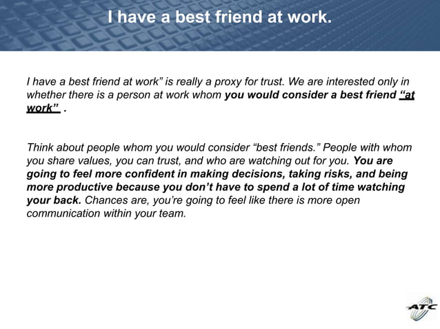 Employee engagement gallup survey questions | PPTX | Human Resources ...