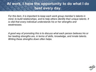 Employee engagement gallup survey questions | PPTX