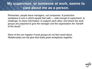 Employee engagement gallup survey questions | PPTX