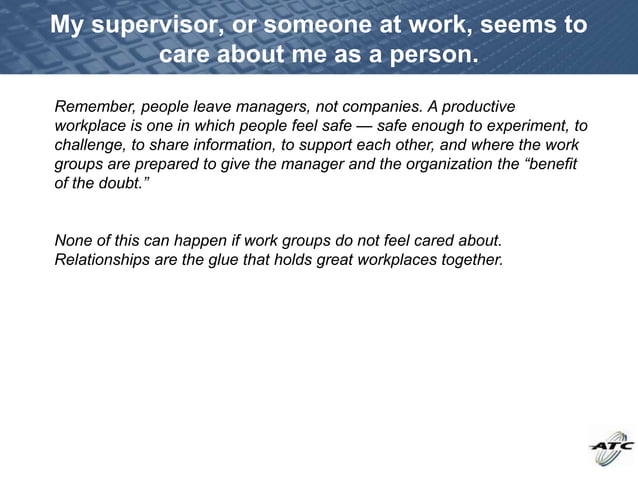 Employee engagement gallup survey questions | PPTX | Human Resources ...