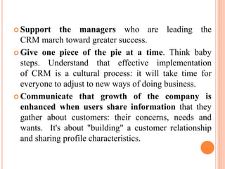 Employee engagement in crm | PPTX