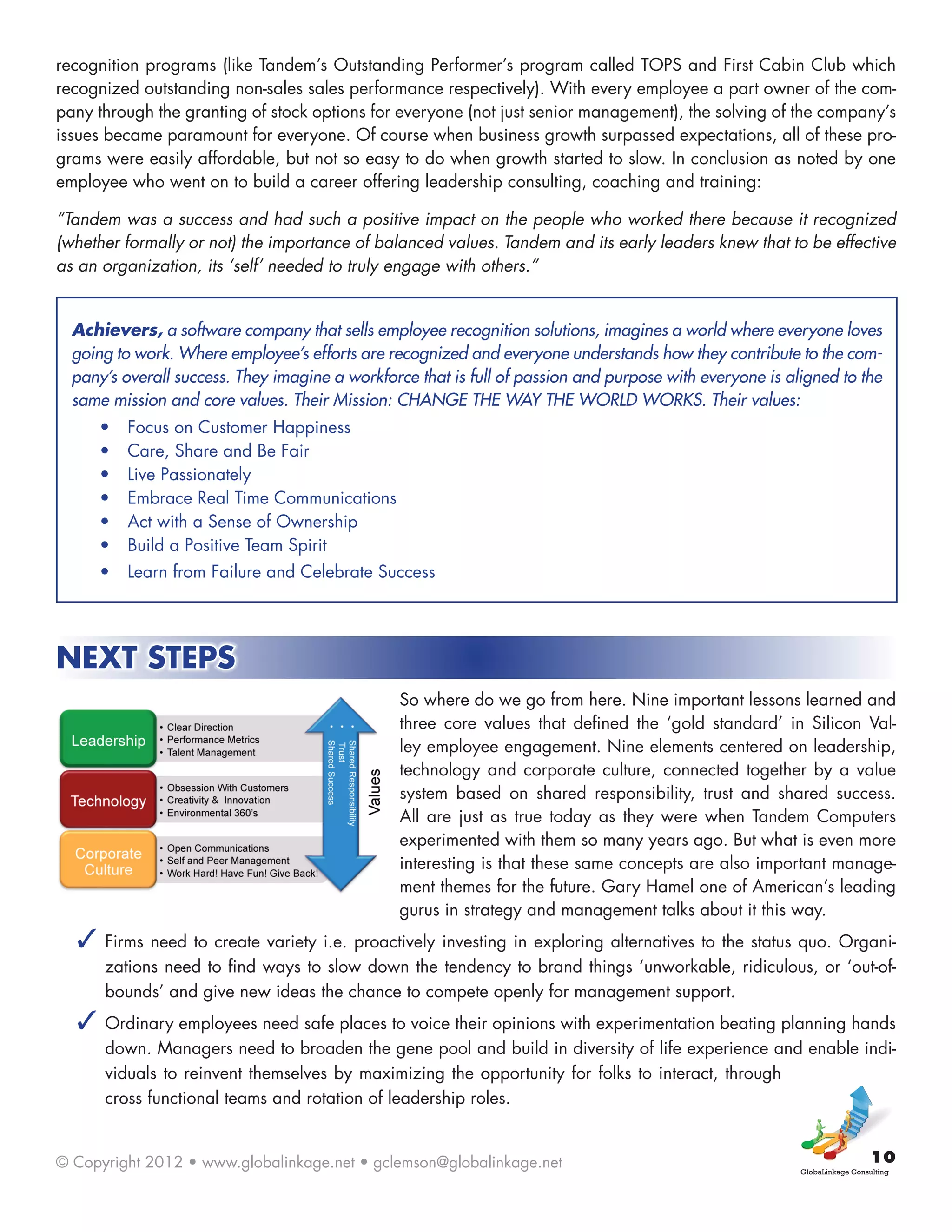 Employee engagement lessons learned | PDF