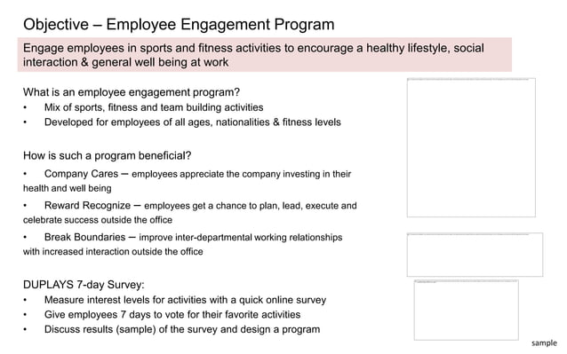 Employee+engagement+program | PDF | Fitness and Exercise | Healthy Living